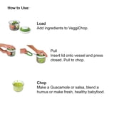 Chef'n VeggiChop Hand-Powered Food Chopper, Cherry - Walmart.com