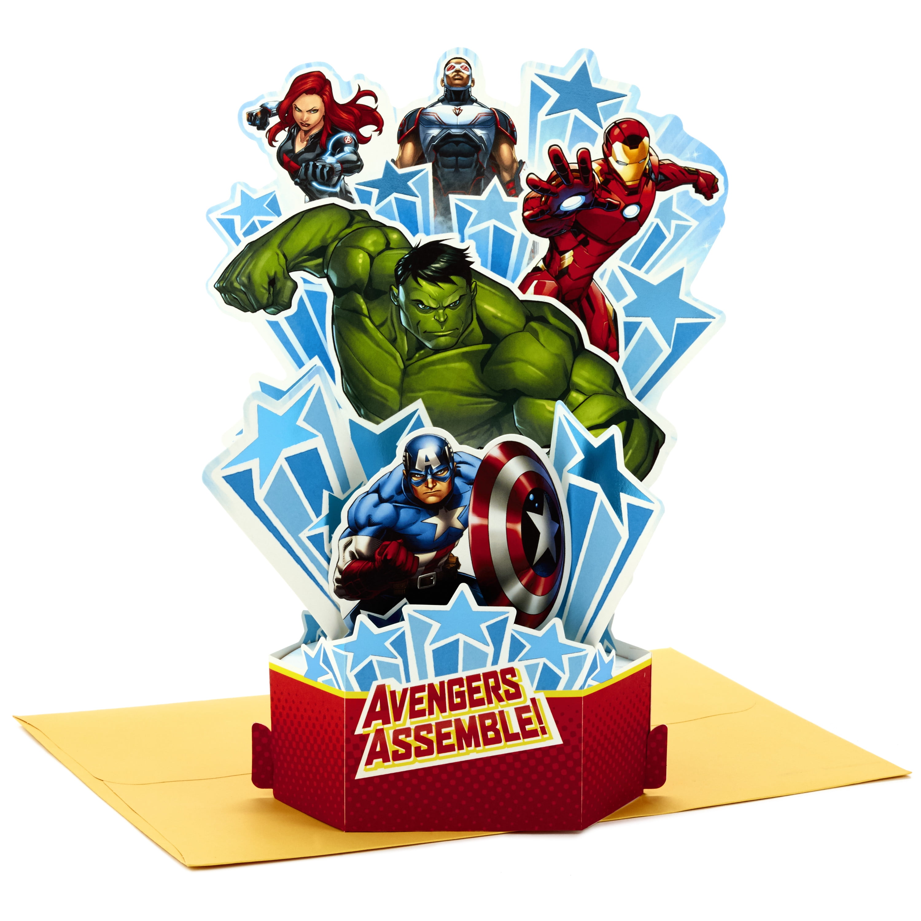 Hallmark Paper Wonder Avengers Pop Up Birthday Card (Iron Man, Hulk ...