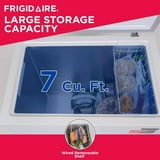Frigidaire 7.0 Cu. ft. White Chest Freezer, EFRF7003, Removable Basket ...