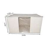 Mainstays 2pack Canvas Closet Storage Bags Waterproof with Clear Window ...