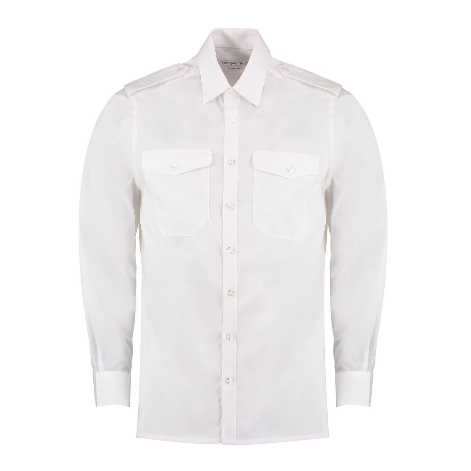 Click here for Kustom Kit Mens Long-Sleeved Pilot Shirt 15.5in prices