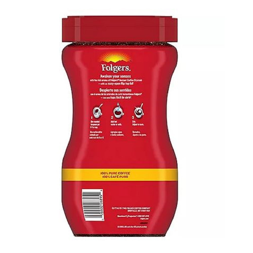 Folgers Classic Roast Instant Coffee Crystals (16 oz.) – Totalhill.com – Toys and Game Store