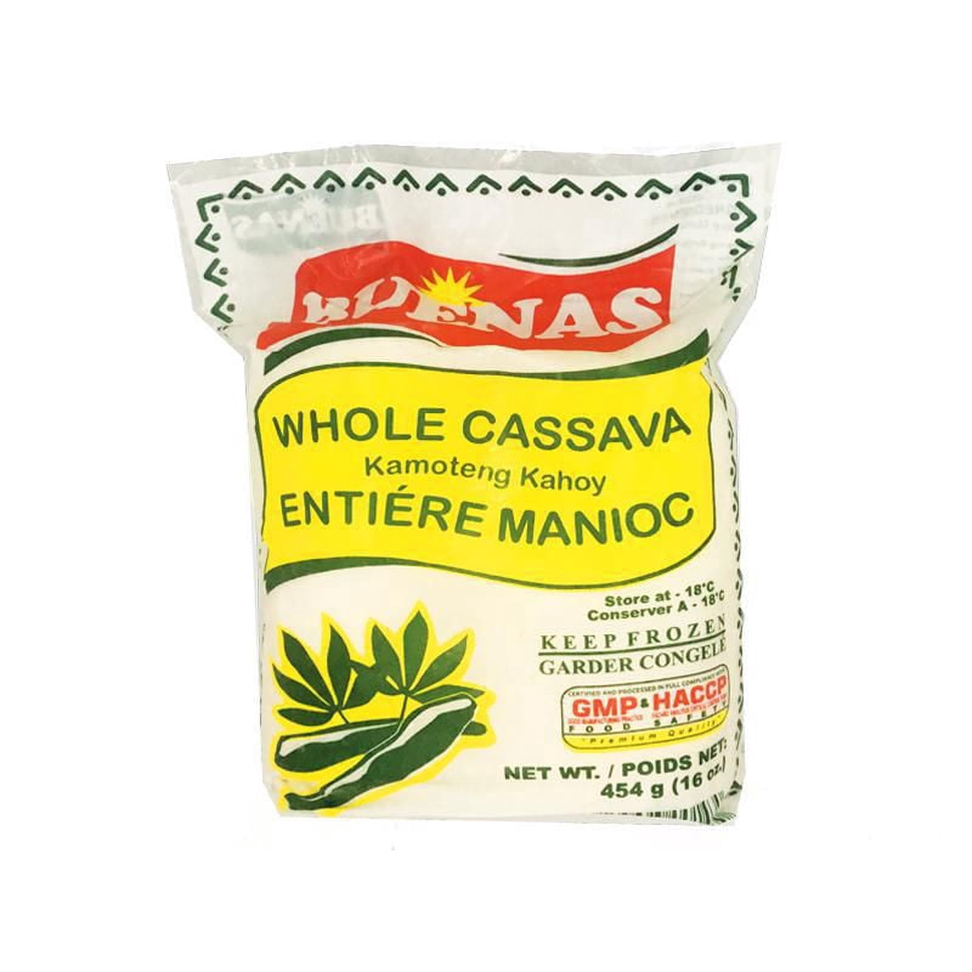 Click here for Buenas Frozen Whole Cassava 454g prices