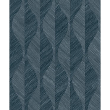 Advantage Oresome Teal Ogee Wallpaper - Walmart Business Supplies