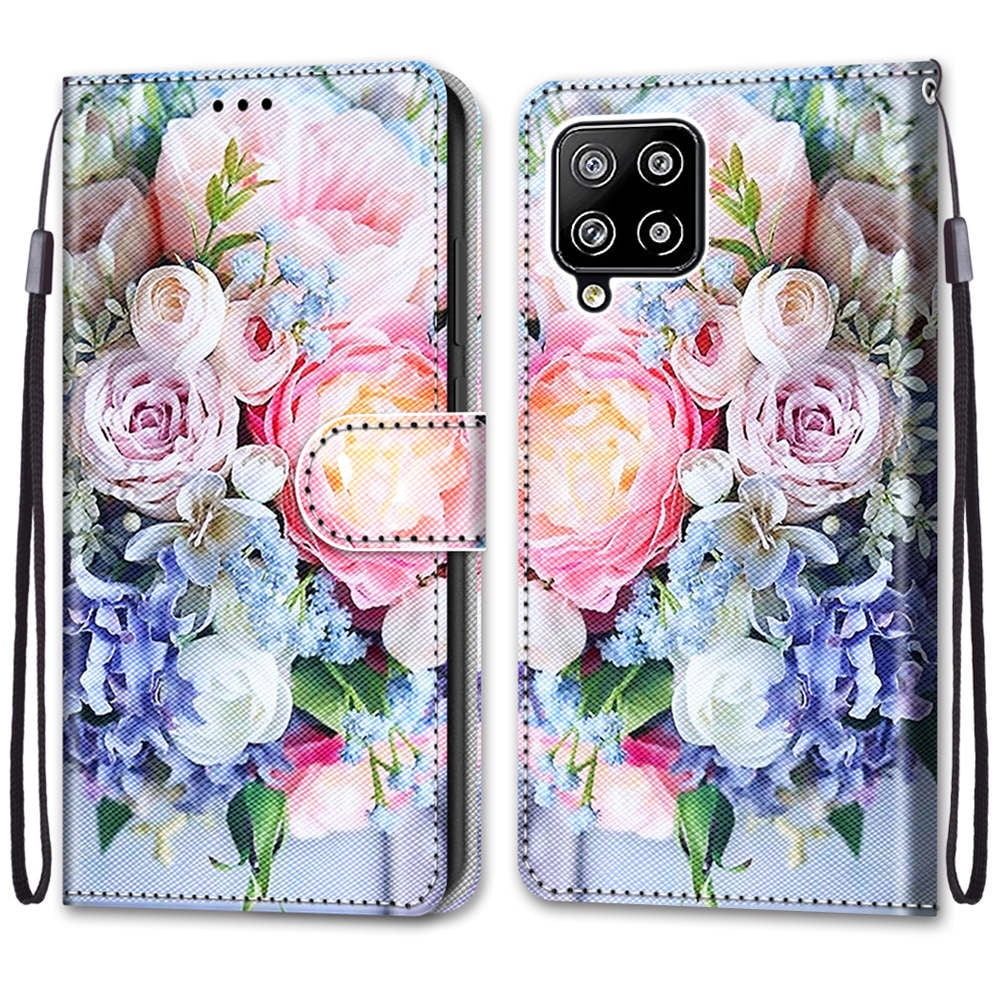 For Samsung A42 Case 5G , Mantto PU Leather Phone Case With Hand Rope ...