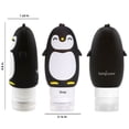 Kanga Care Travel Buddiez Penguin 3oz Refillable Silicone Leak Proof ...