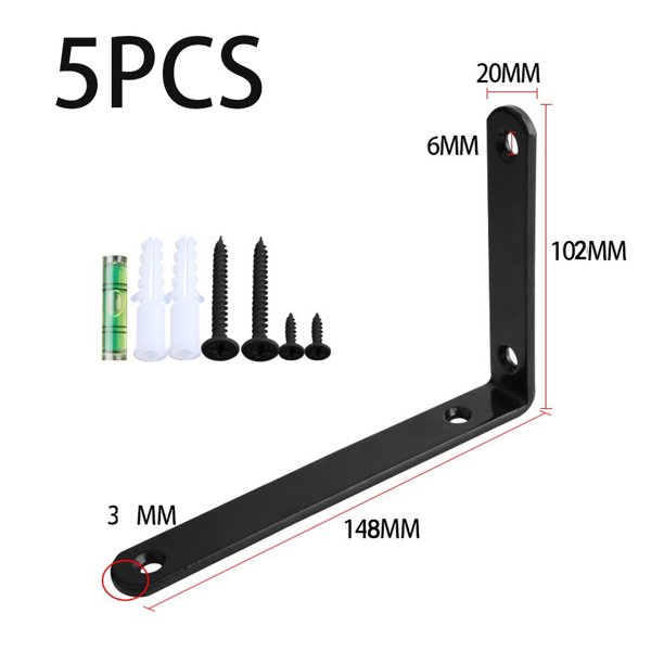 5-piece set (black, about 148*102*20mm) folding table stand Triangular ...