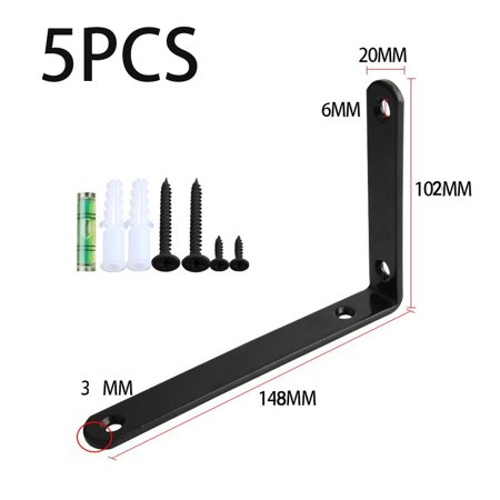 5-piece set (black, about 148*102*20mm) folding table stand Triangular ...