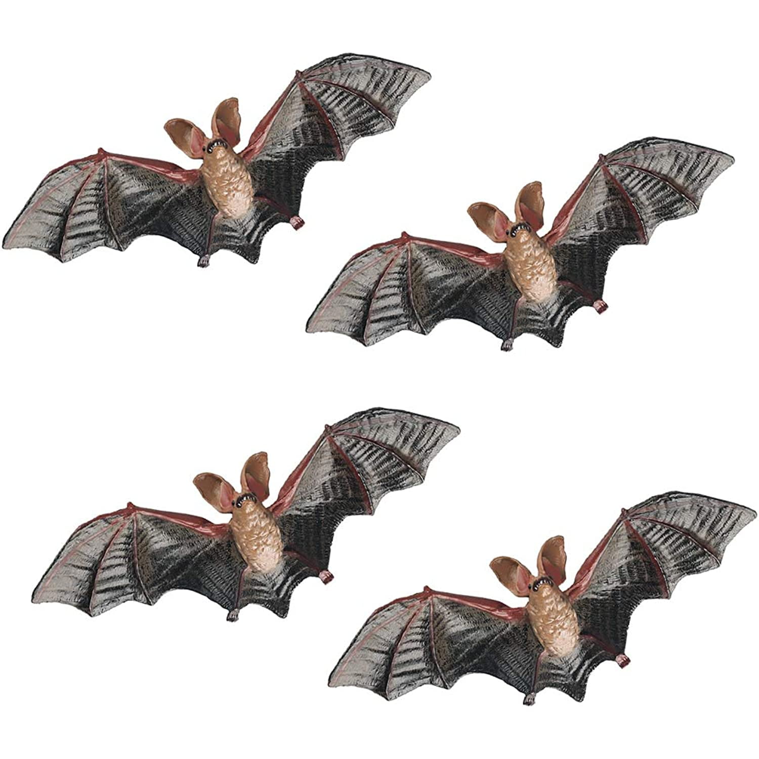 4 Pcs Simulate Bat Figurines, Mini Bat Figures for DIY Cake Topper ...