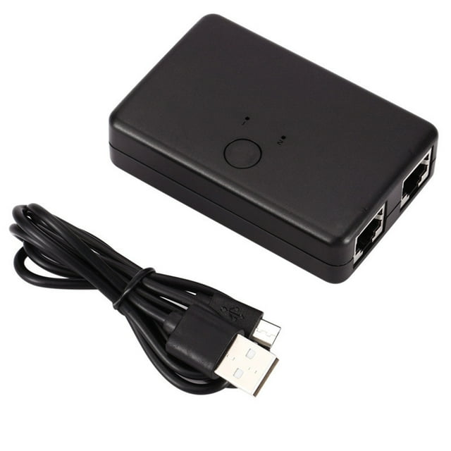 USB Ethernet Adapter - 2 Port RJ45 Lan Network Switch Hub Computer ...