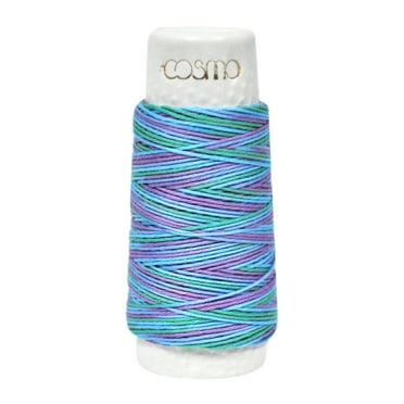 Cosmo Hidamari Sashiko Variegated Thread 30 Meters Shaved Ice ...