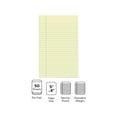 Staples Notepads 5" x 8" Narrow Ruled Canary 50 Sh./Pad 12 Pads/PK ...