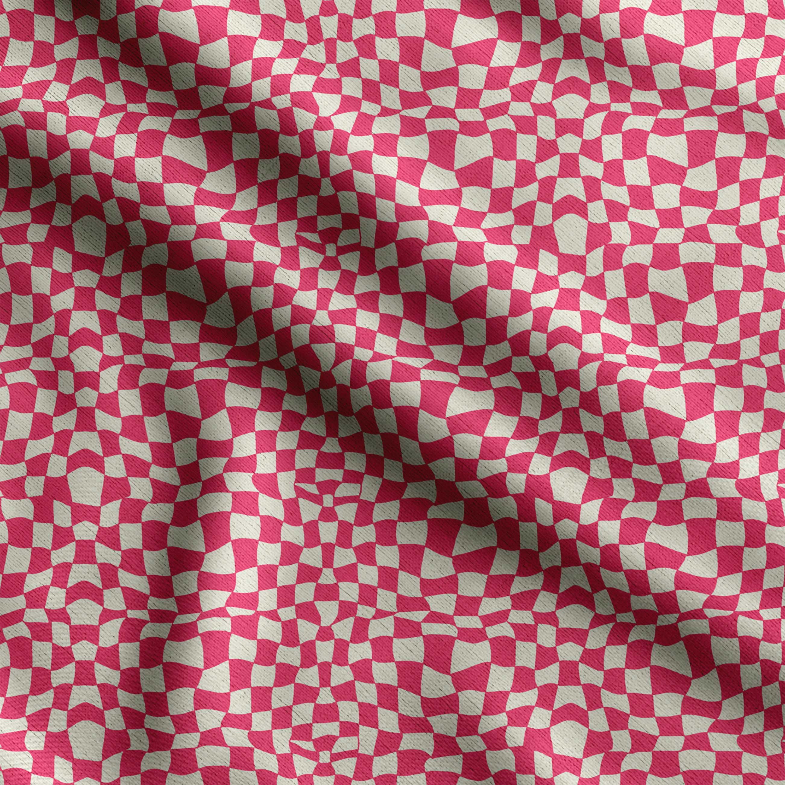 Soimoi Checker Board Print,Cotton Poplin, Sewing Fabric Sold by The ...