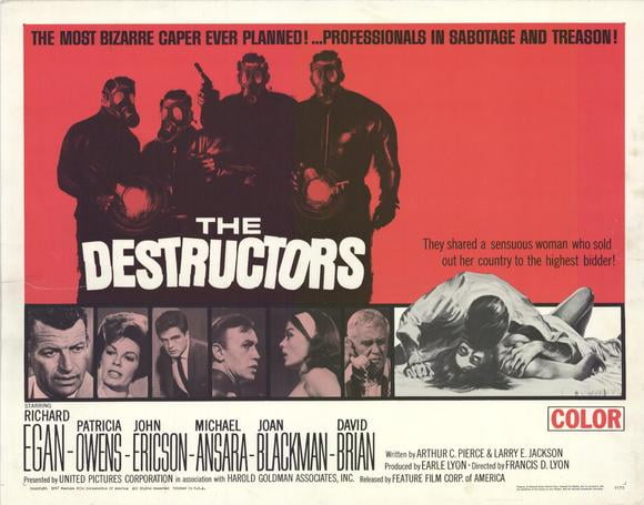 The Destructors - movie POSTER (Style B) (11" x 14") (1967) - Walmart.com