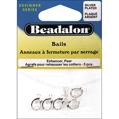 Enhancer Bails, 5pk, Pear-Shaped, Silver - Walmart.com