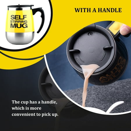 Mug Coffee Water Magnetic Automatic Stirring Mugs Smart Mixing Cup ...
