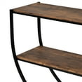48 Inches Rustic Style Console Table 2-Tier Sofa Table for Entryway ...