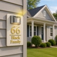 ZKSNART Custom Solar Address Sign for House LED Lighted House Numbers ...