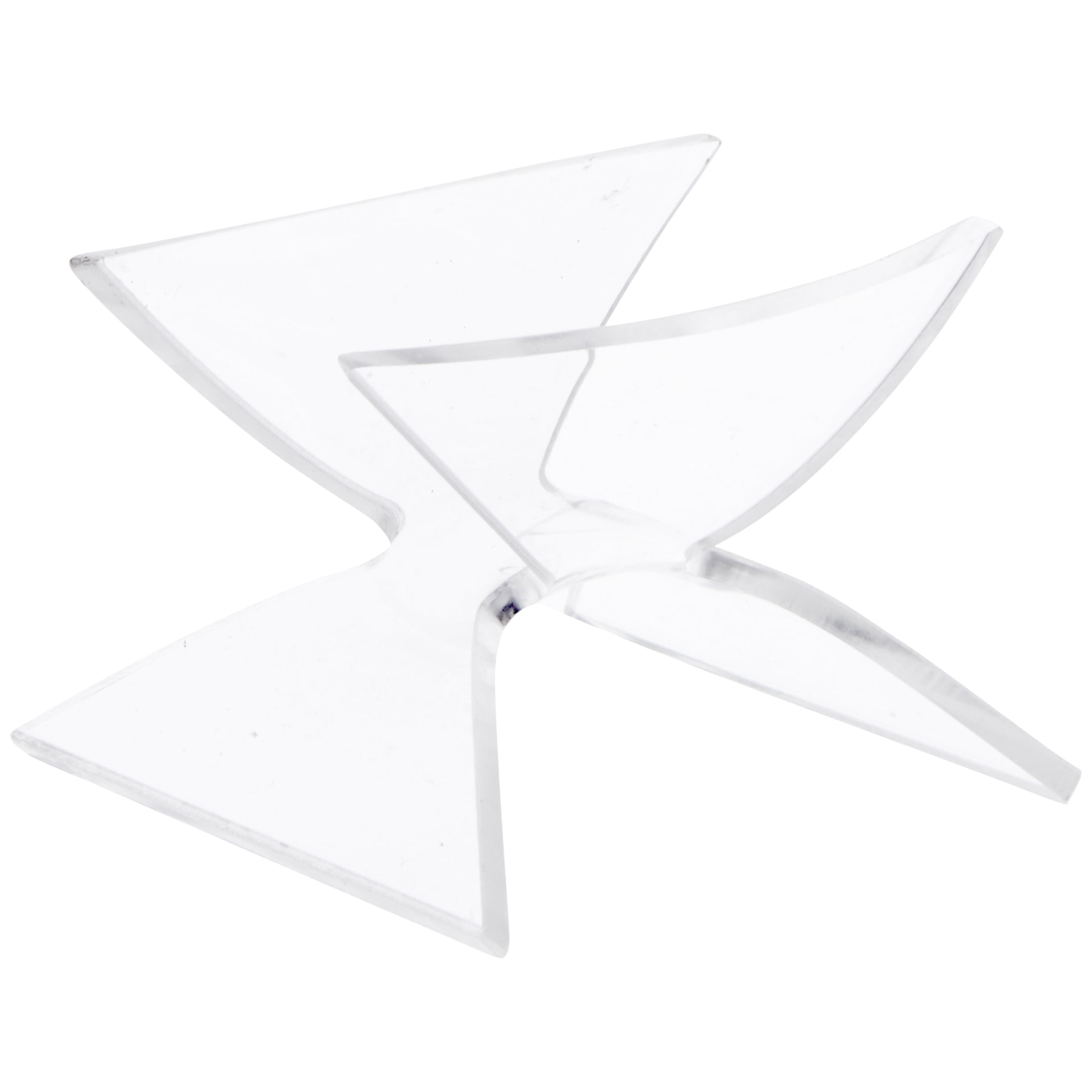 Plymor Clear Acrylic Nautilus Shell Holder Stand, 1.625" H x 2.375" W x ...