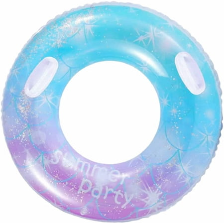 JOYWE Starry Sky Flashing Swim Ring Summer Pool Inflatable Swimming ...