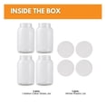 1 Gallon Glass Storage Jars with Airtight Lids (Pack of 4) | LXKJ Wide ...