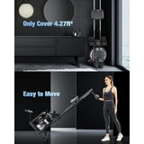 UPGO Fitness Water Rower - Exercise Machine, 350 LB Home Use, LCD ...