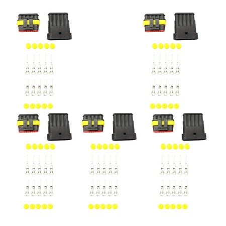 Easy Install 5 Waterproof Electrical Wire Cable 5 Pin Connector ...