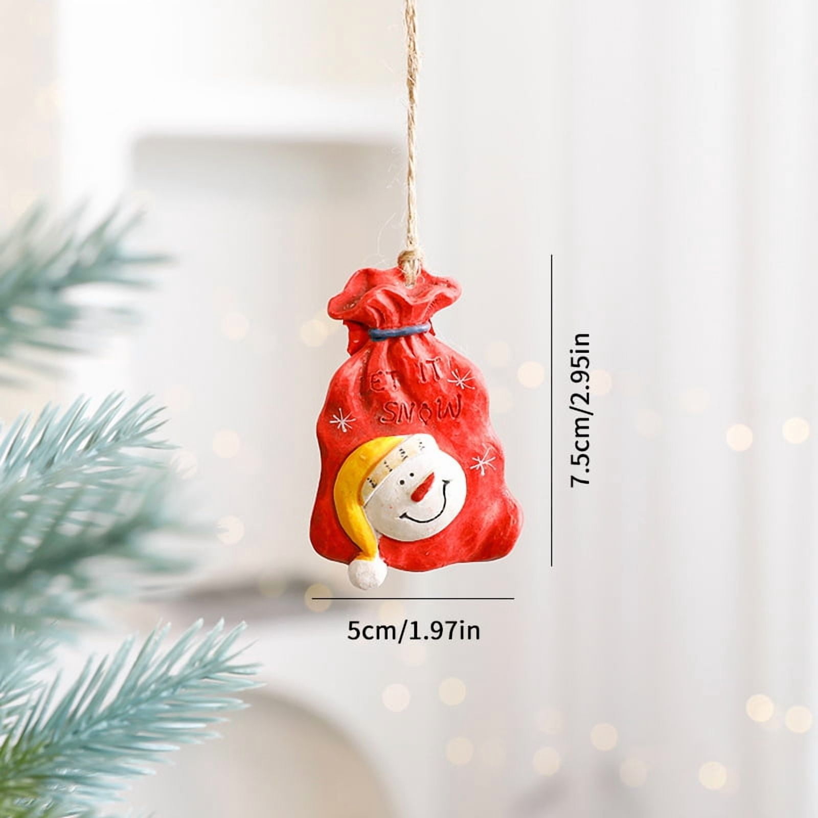 Christmas Decorations Christmas Tree Hanging Snowman Santa Claus ...