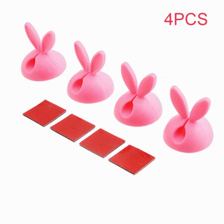 4pcs Rabbit Ears Fixer Thread Management Device Data Line Desktop ...
