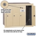 Salsbury Industries 3504SRU Vertical Mailbox - 4 Doors - Sandstone ...