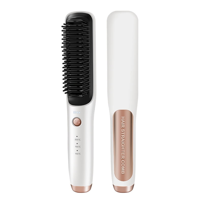 Click here for Adho Cordless Hair Straightener Brush - Portable H... prices