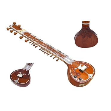 banjira Standard Sitar w/ Padded Gig Bag - Light - Walmart.com