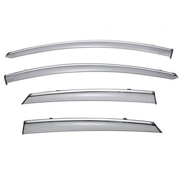 Wellvisors Side Window Visors Wind Deflectors Rain Guard With Black ...