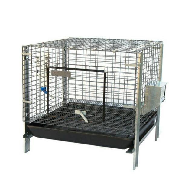 Stackable Rabbit Cage with Feeder Water Bottle Guinea Pig Ferret Bunny ...