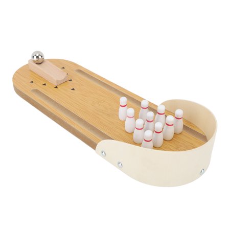 Mini Bowling Game Set, Educational Wooden Parent Child Interactive ...