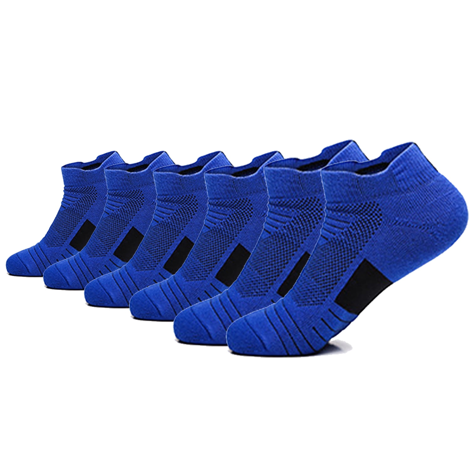 Hehanda 6 Pairs of Men's Towel Bottom Non-Slip Sports Boat Socks ...