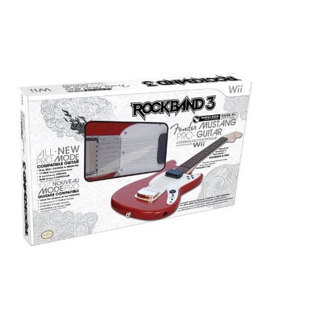 Rock Band 3 Wireless Fender Mustang PRO-Guitar Controller for Wii ...