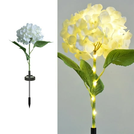 Yhmxh Hydrangea Solar Flower Lights,Garden Lights,Hydrangea Flower Lamp ...