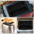 2pcs Silicone Toaster Dust Covers Black Kitchen Toaster Lid Bread Maker ...