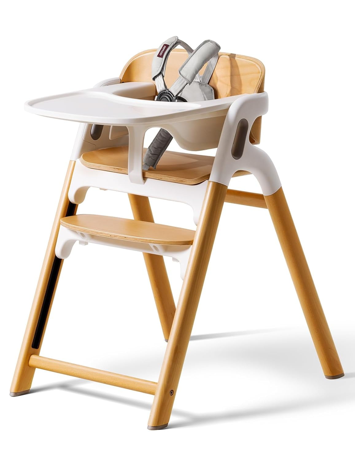 Momcozy DinerPal Wooden High Chair for Babies, Toddlers & Adults Up to ...