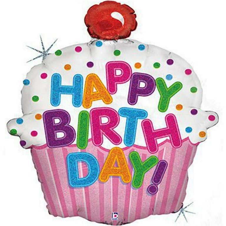 Pink Cupcake Birthday Clipart