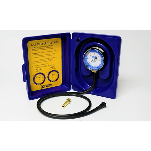 Yellow Jacket Gas Pressure Test Kit,0 to10 In WC 78055 - Walmart.com