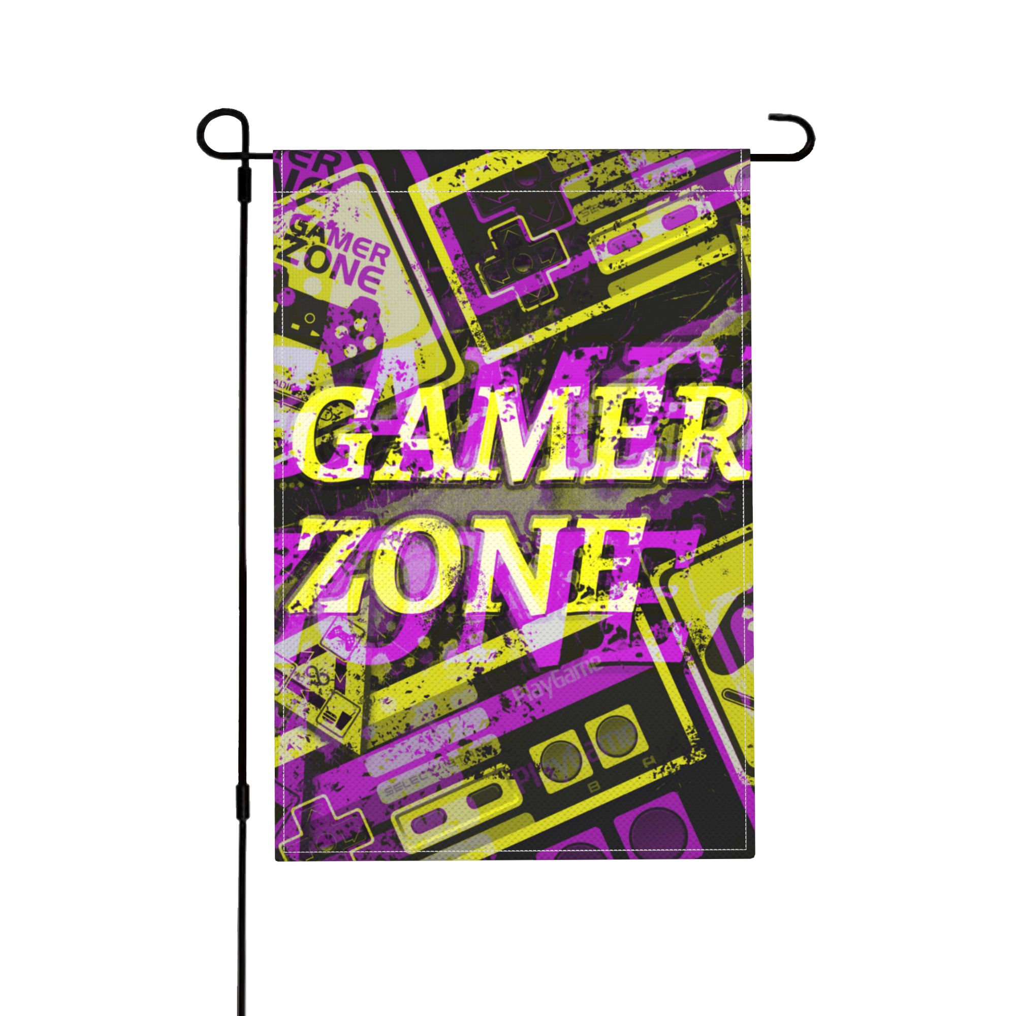 TEQUAN Game Controller Gamer Zone Garden Flags, 18 x 12 inch Double ...