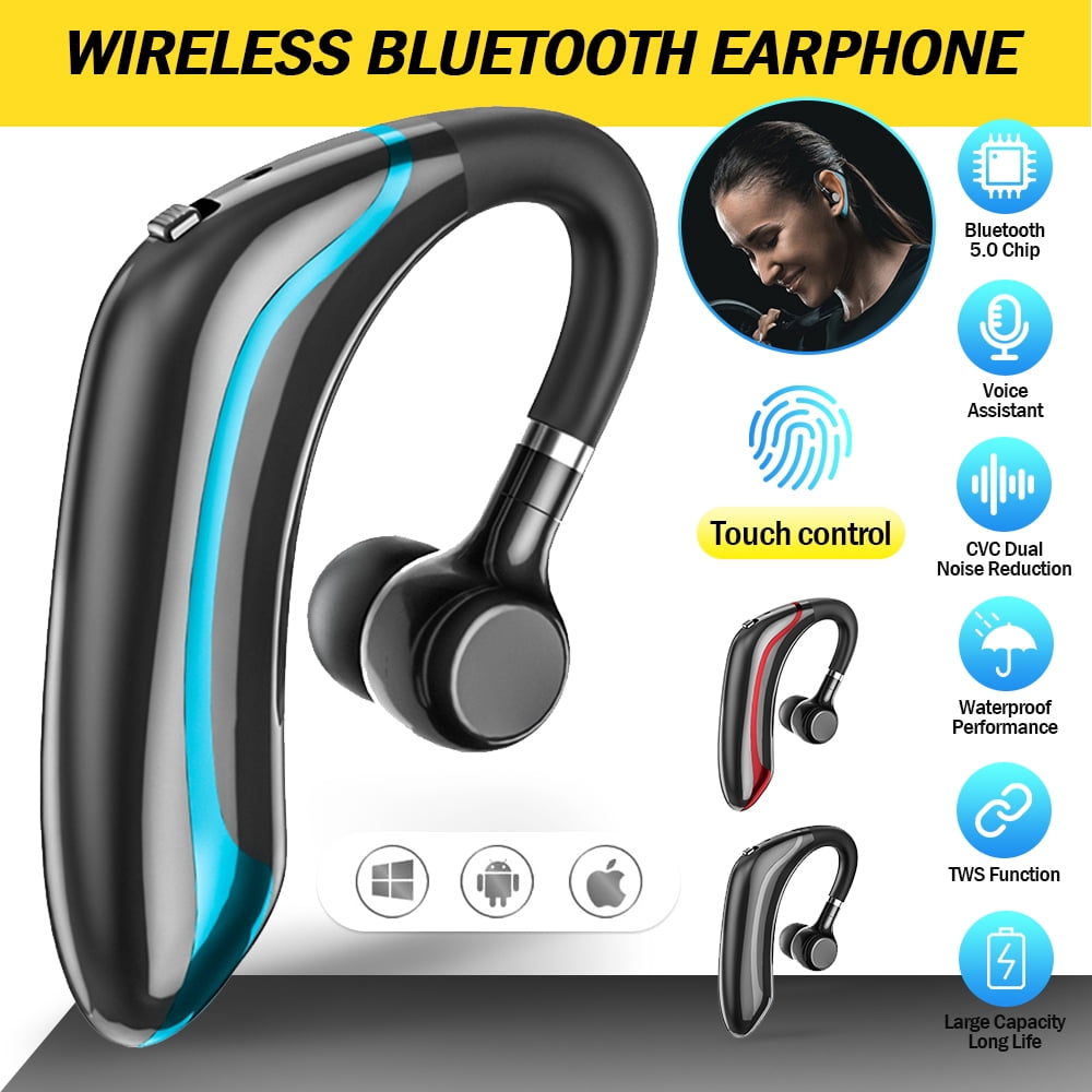 Wireless Bluetooth 5.0 Earphone Ear Hook Stereo Sound Waterproof ...