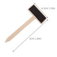 OUNONA 20Pcs Wooden Blackboard Tags Black Poplar Plywood Ideal for ...