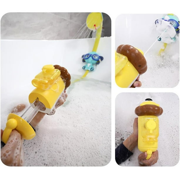 Cartoon Lion 2 in 1 Water Squirters Bubble Maker Toys for Kids Outdoor ...