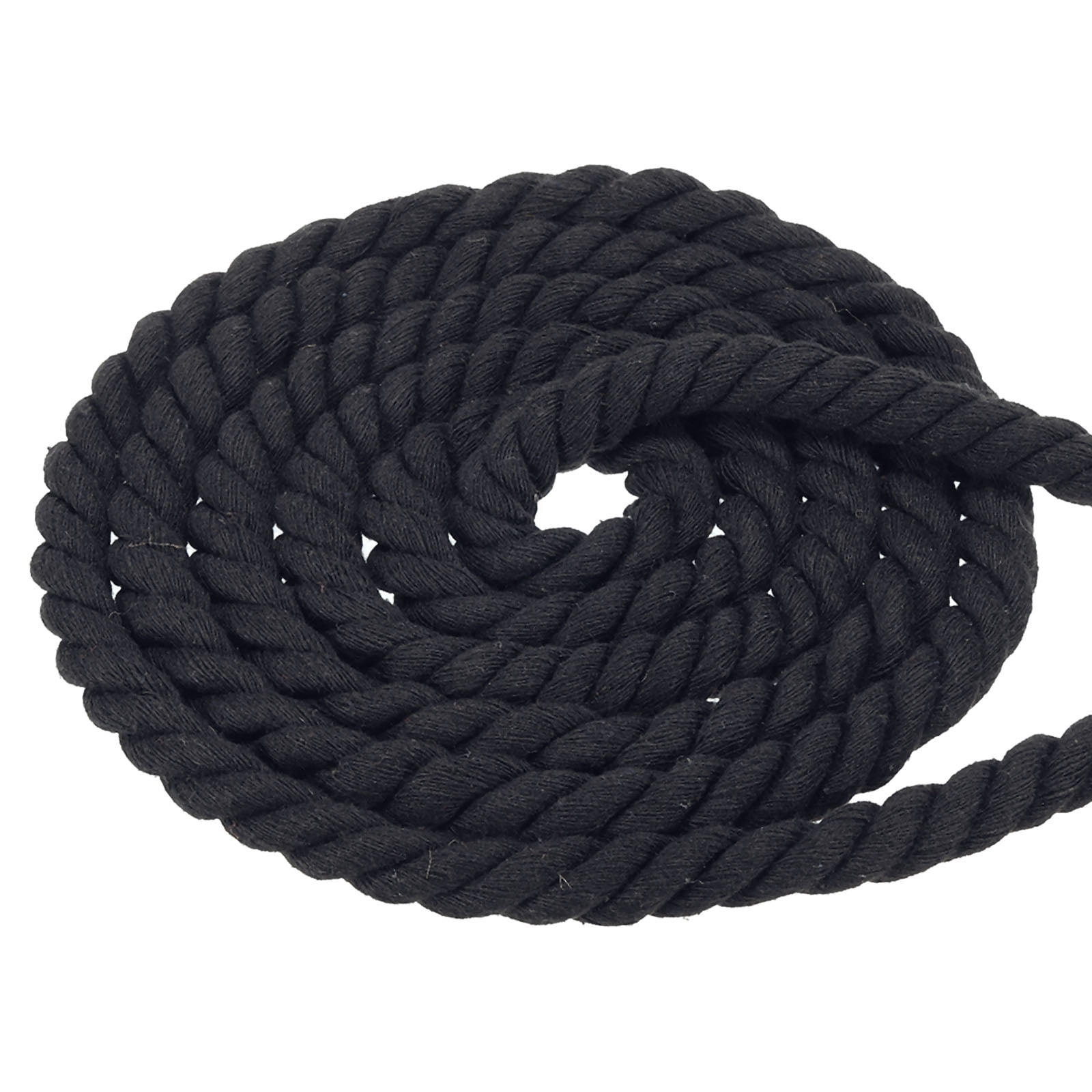 Uxcell Natural Twisted Cotton Rope 5/8 Inch x 66 Feet 3 Strand Tug of ...