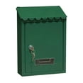 Mailbox Letterbox Wall Mounted Secure Locking Mail Storage Green ...