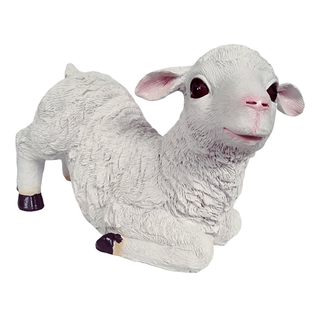 Decorative sheep lamb, animal figure garden figure Decorative figure ...