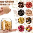 3 Pcs Glass Jar Storage Container with Ball Cork D rative Round ...